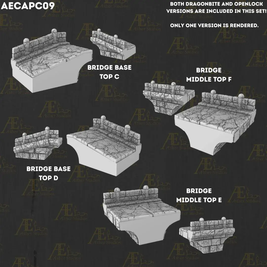 Props & Terrain STL Download - AECAPC09 - Capitol City Bridgeby Aether ...