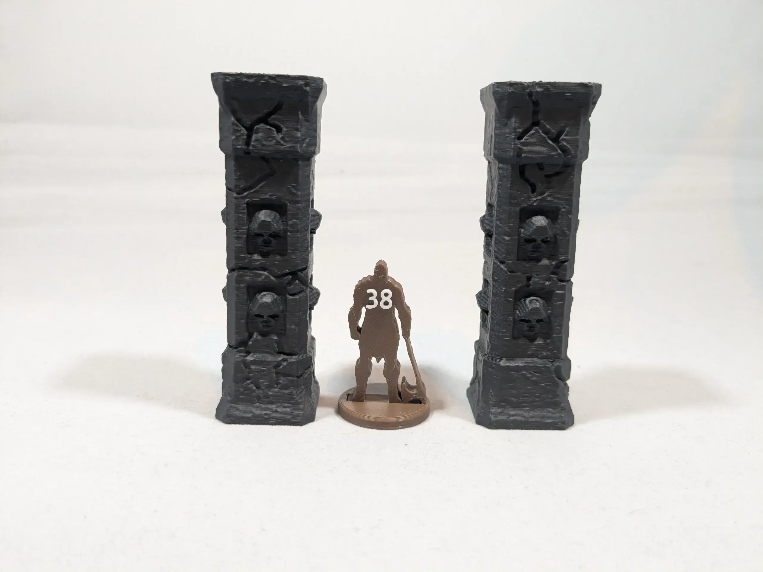 3D Printer Files | 3MF File | Skull pillar - DND scenery (supportless ...