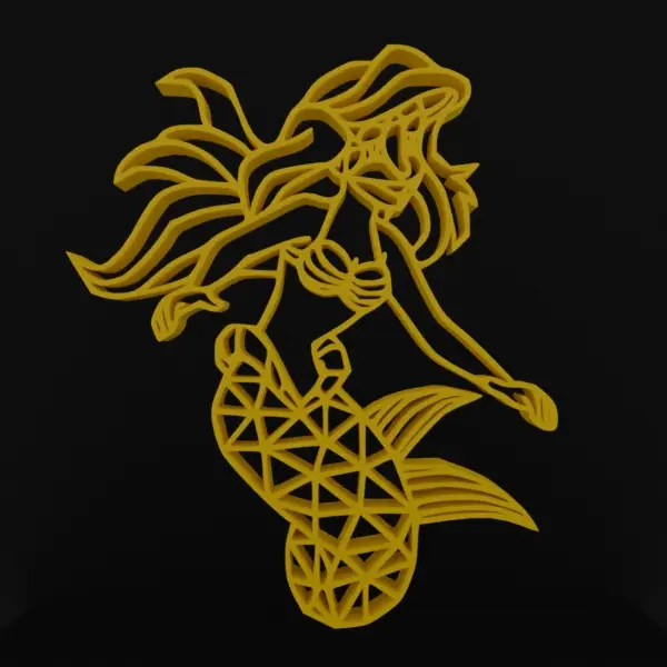 Home Decorations & Ornaments STL Descarga - Ariel - La Sirenita ...