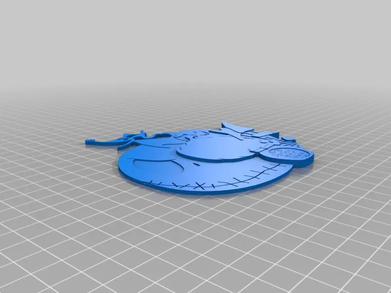3D Printer Files | 3MF File | A Nightmare Before Xmas Name Tag ...