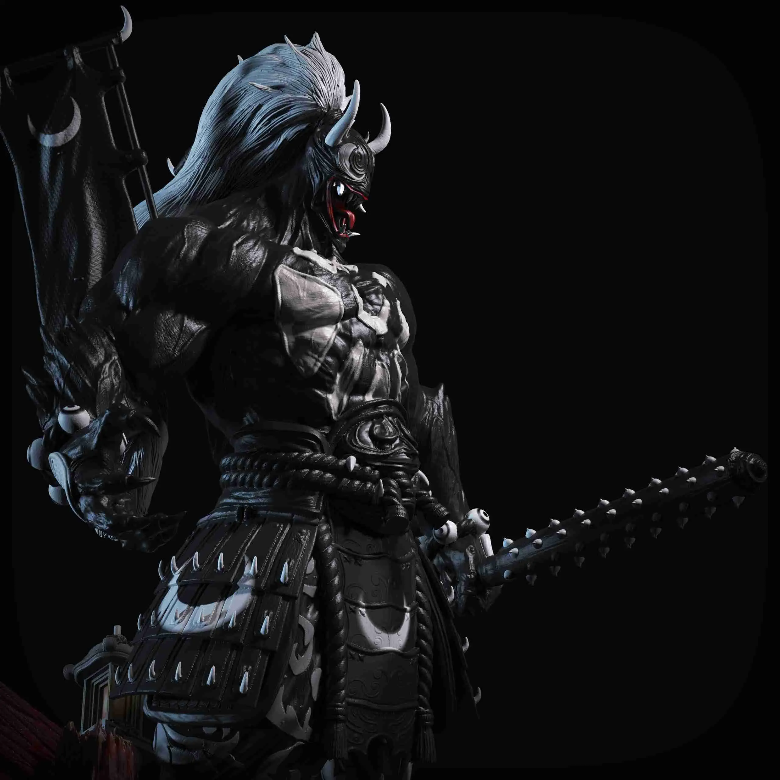 Characters & Creatures STL Download - Samurai oni Venomby LuKaz