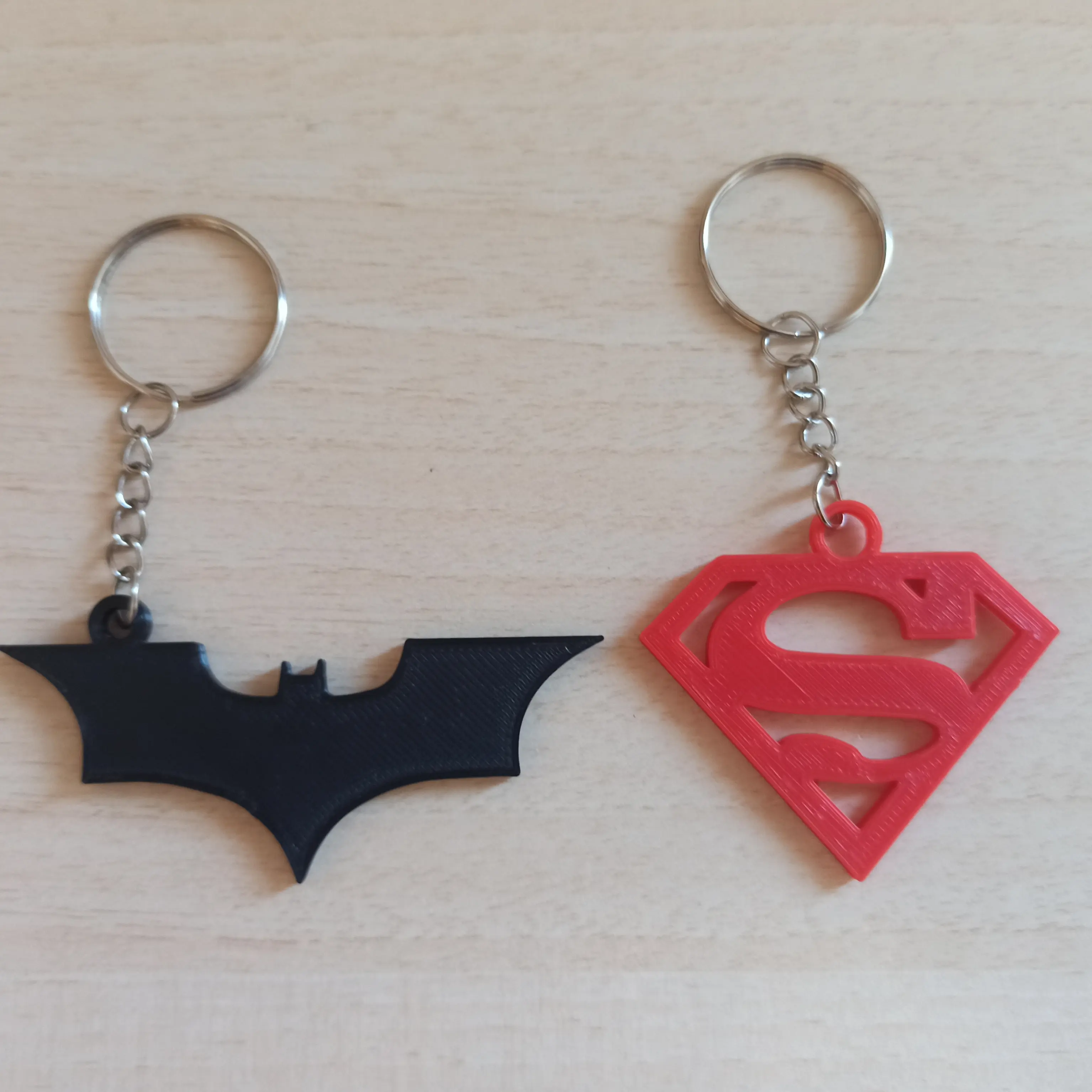 3D Printer Files | 3MF File | Superman & Batman Keychains | Creality Cloud
