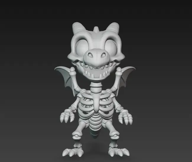 3D Printer Files | 3MF File | Skeleton dragon | Creality Cloud