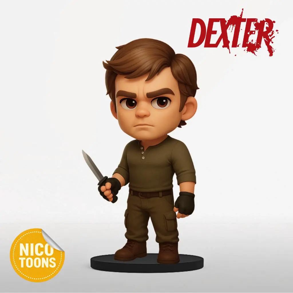 Sculptures & Artworks STL Download - Dexter Morgan chibi - Dexterby ...