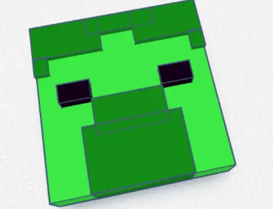 Characters & Creatures STL Download - Minecraft Zombie magnetby ultraprints