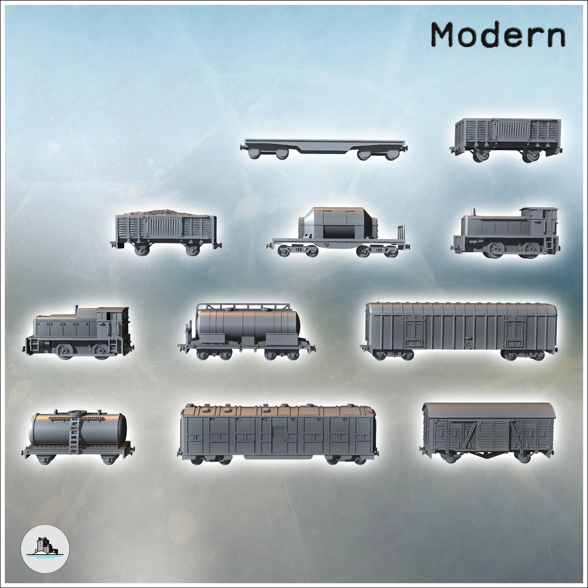 Miniature Games & Accessories STL Download - Modern Material Transport ...