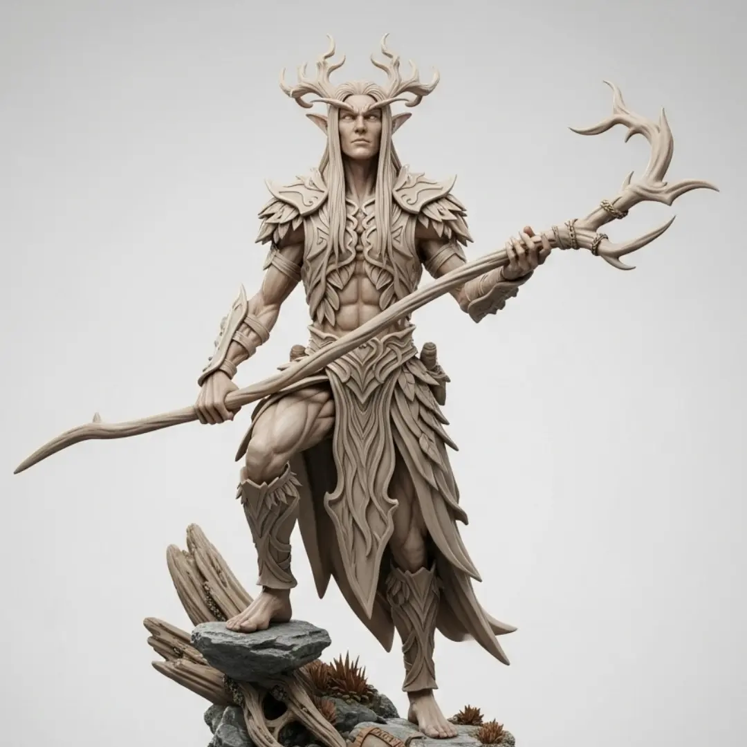 3D Printer Files | 3MF File | Druida elfo | Creality Cloud