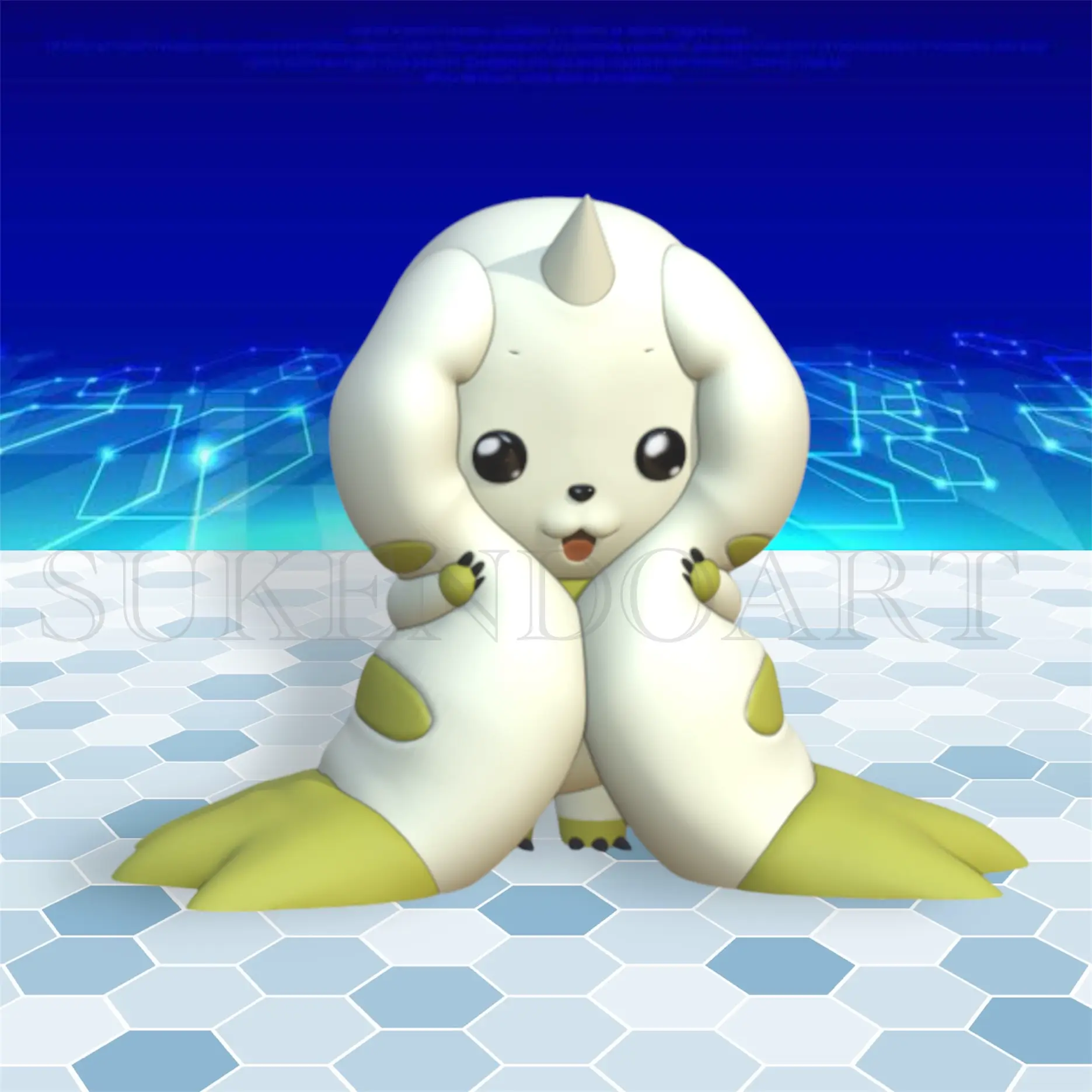 Characters & Creatures STL Download - Terriermon DIGIMON tamersby ...