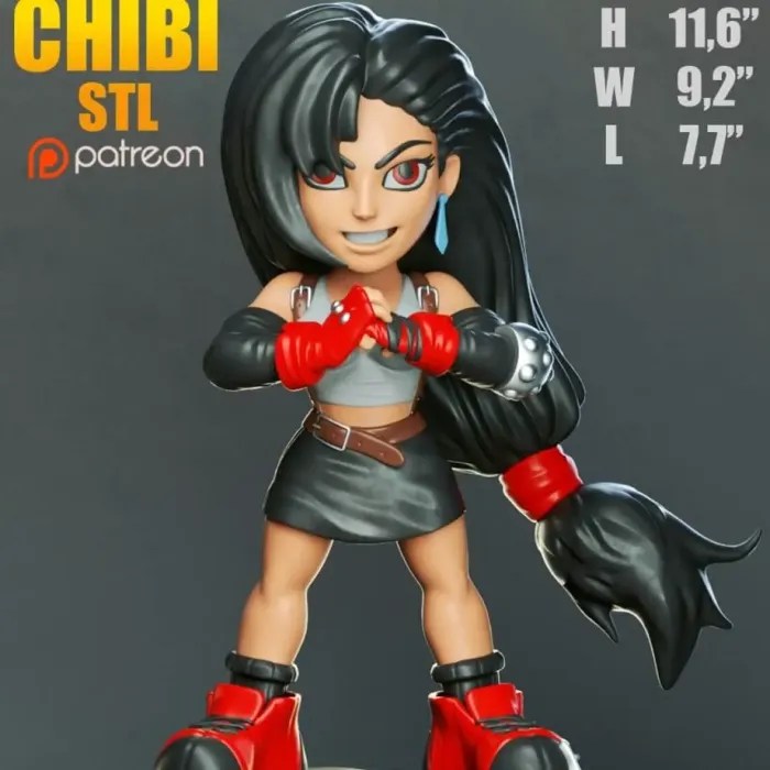 3D Printer Files | 3MF File | tifa chibi | Creality Cloud