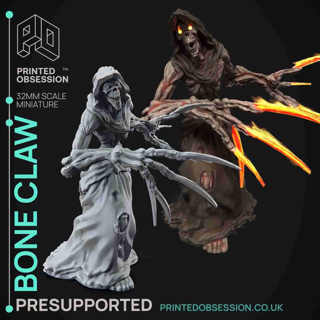 Characters & Creatures STL Download - Bone Claw-August 2022 - Monsters ...