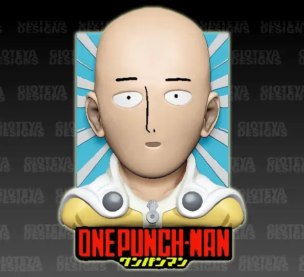 Characters & Creatures STL Download - One Punch Man Saitamaby Gioteya ...