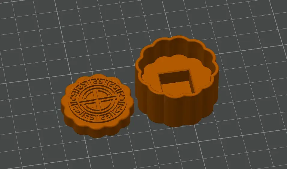 3D Printer Files | 3MF File | 中秋月饼按键fidget - mooncake clicker ...