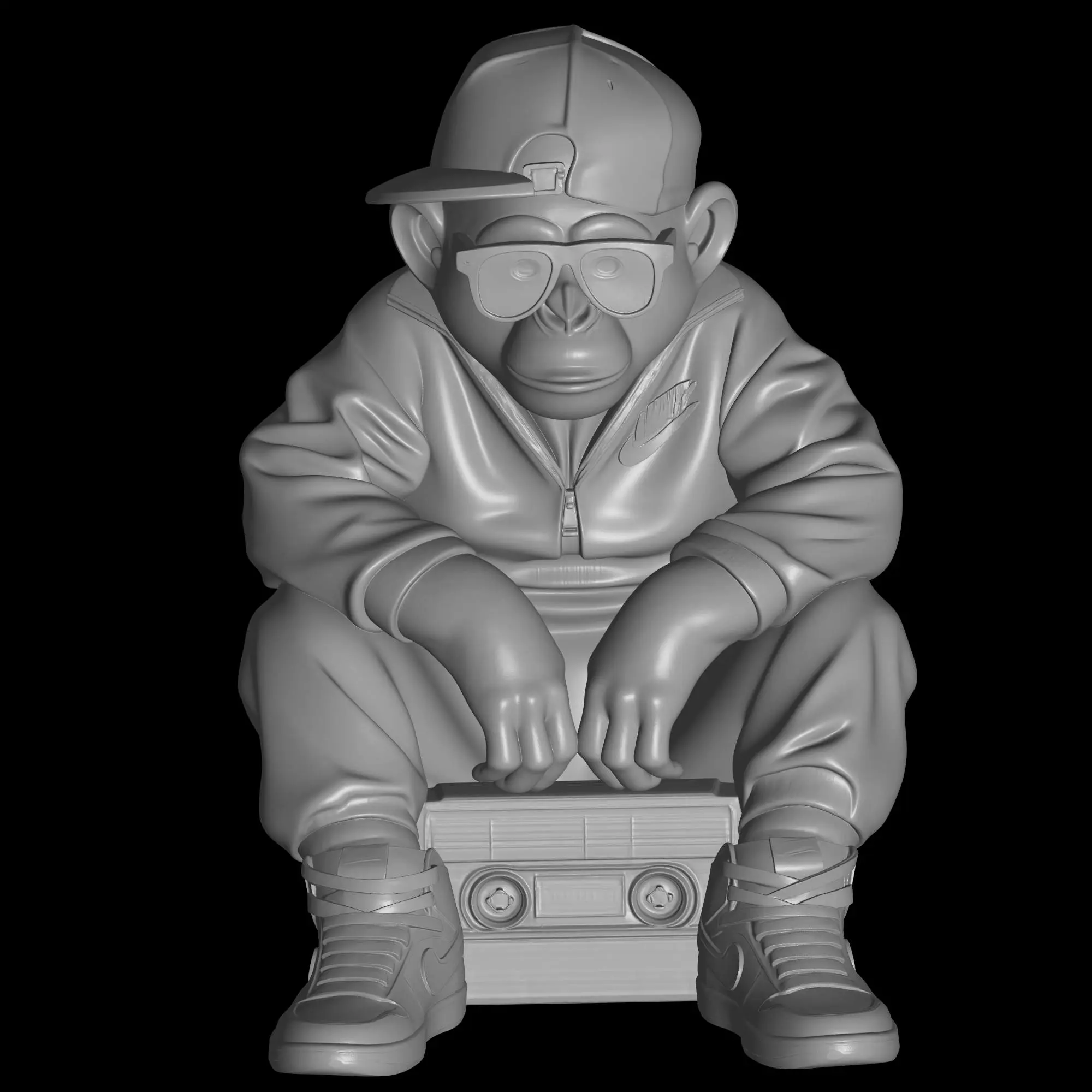 Sculptures & Artworks STL Download - monkey modelby Aytuğ