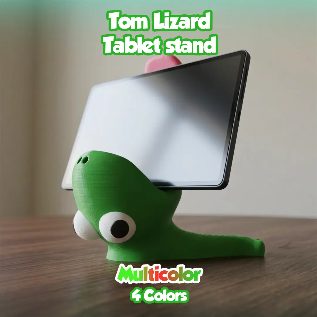 3D Printer Files | 3MF File | Tom lizard - Tablet Stand - Multicolor ...