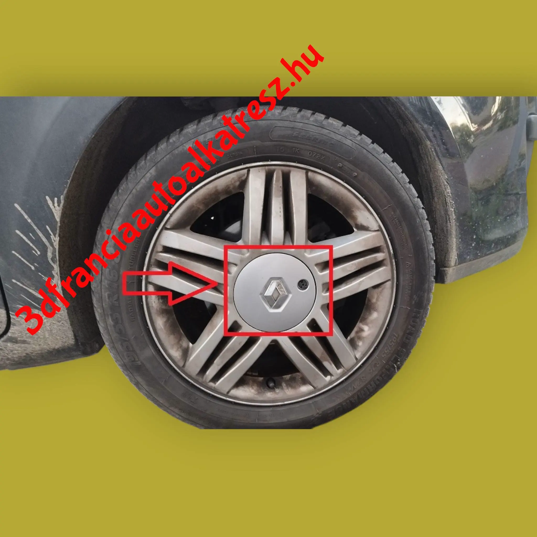 Vehicles & Machinery STL Download - Renault könnyűfém keréktárcsa ...