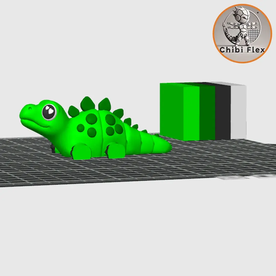 Other STL Download - Flexi Mini Stegosaurus | Print In Place | No ...