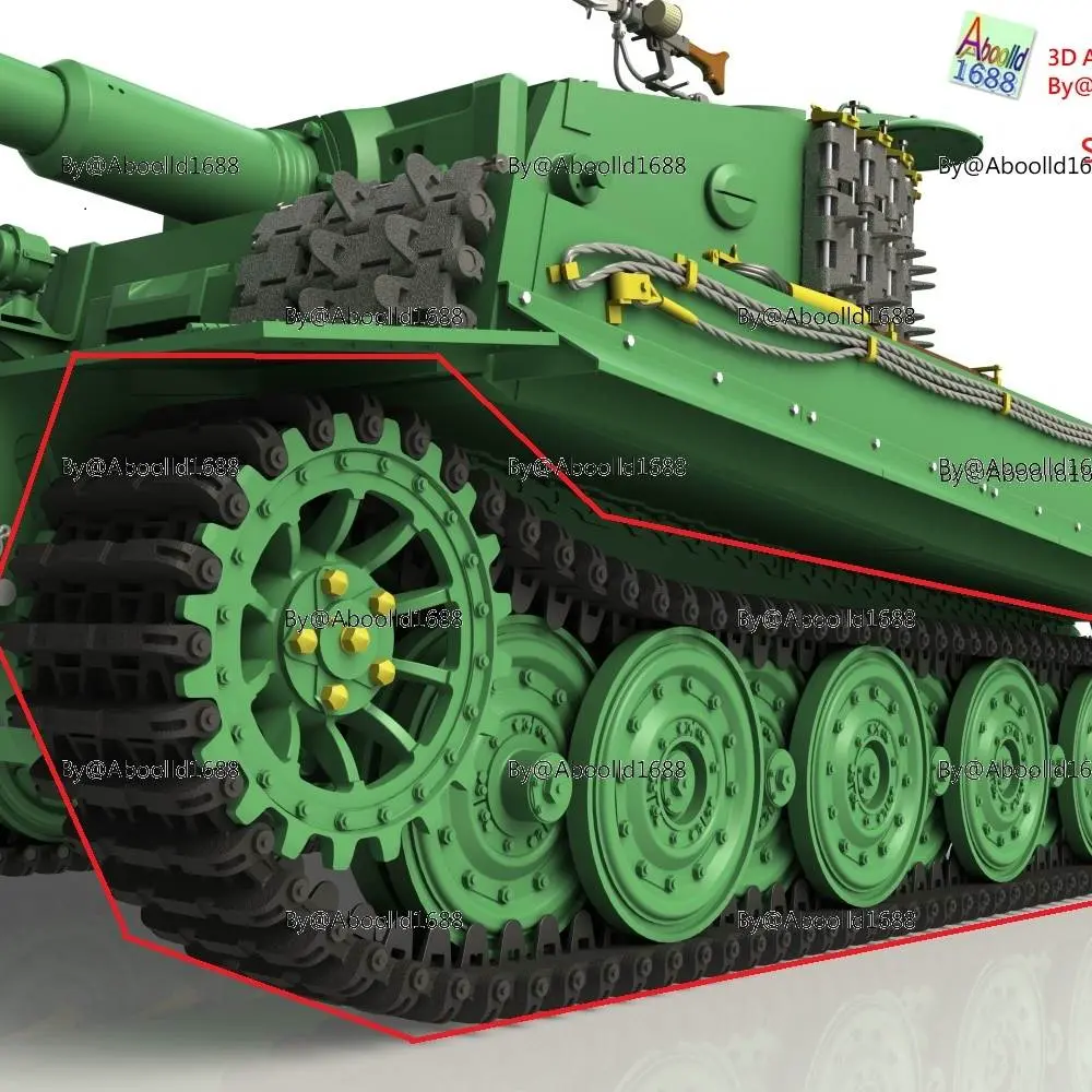 Vehicles & Machinery STL Download - Tiger Tank Transport Track & Steel ...