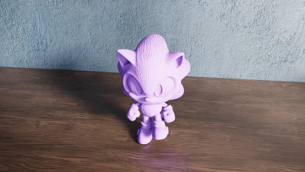 3D Printer Files | 3MF File | Sonic – Purple Blur | Creality Cloud