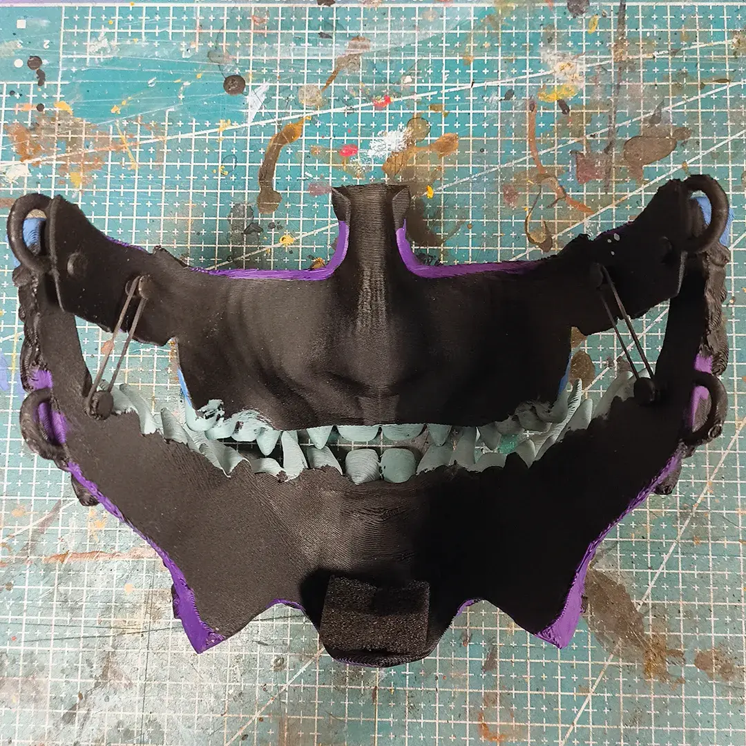 Cosplay STL Download - Articulated Skull – Oni Maskby Abe Illustrations