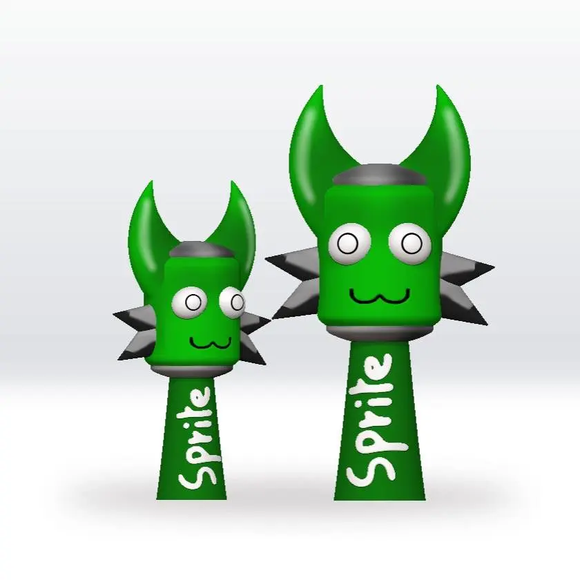 Characters & Creatures STL Download - Sprunki Sprite STL file 3D Model ...