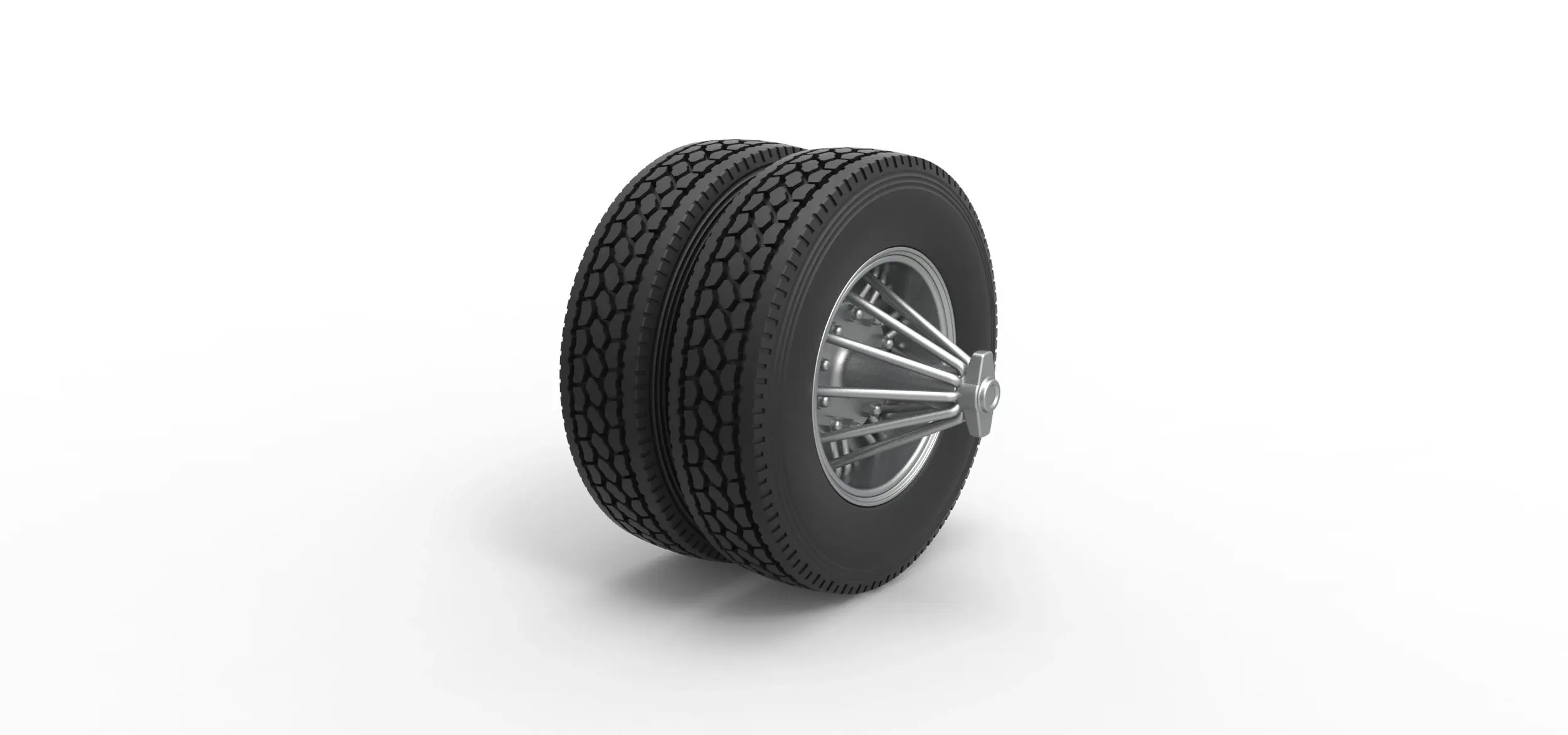 Vehicles & Machinery STL Download - Rear custom Slab wheel of semi ...