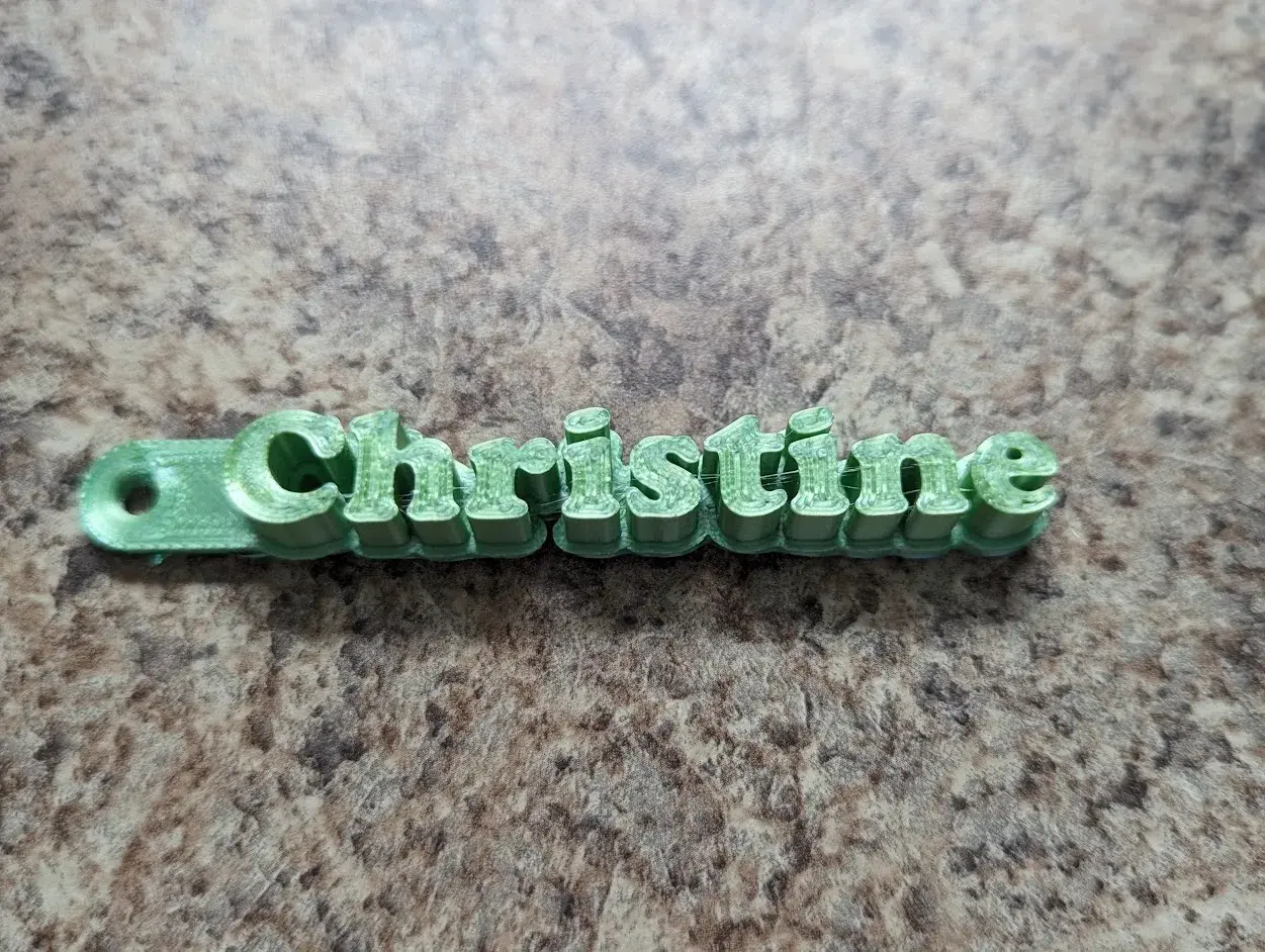 Jewelry & Accessories STL Download - Christine Keychainby Trash Can Guy