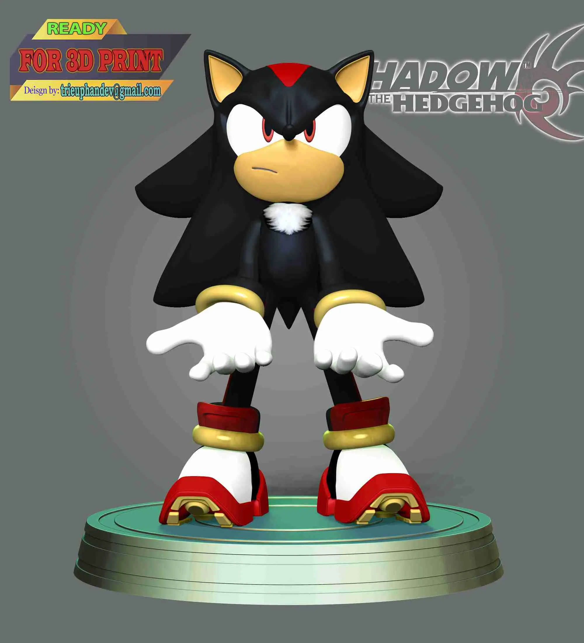 Characters & Creatures STL Download - Shadow the Hedgehogby Bon Bon Store