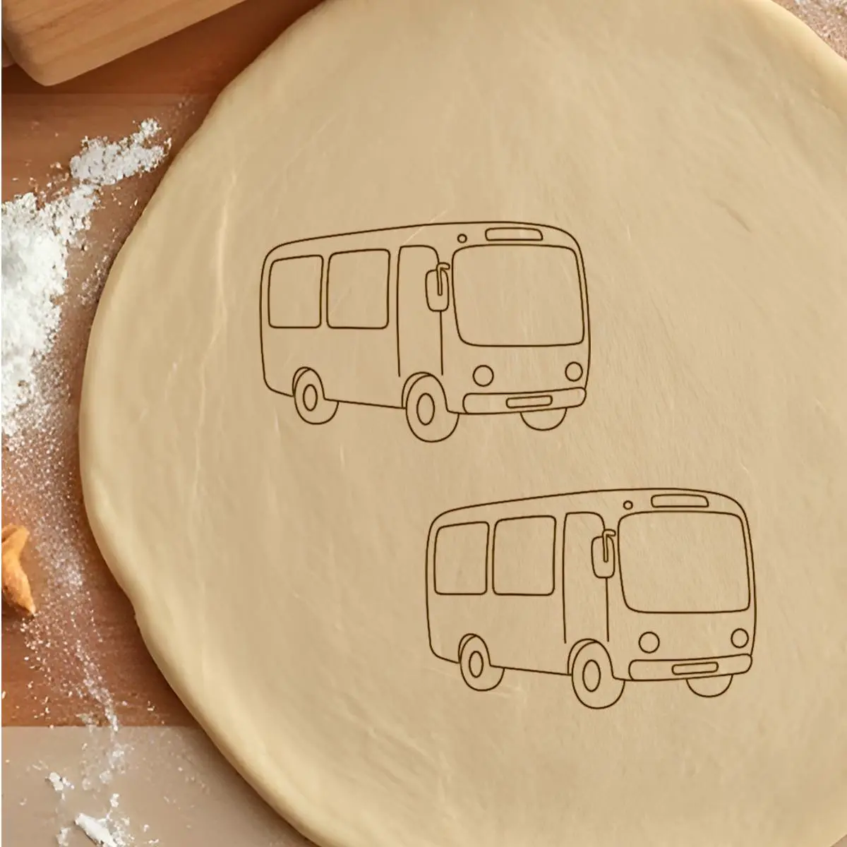 Home Decorations & Ornaments STL Download - Bus Cookie Cutter, Biscuit ...
