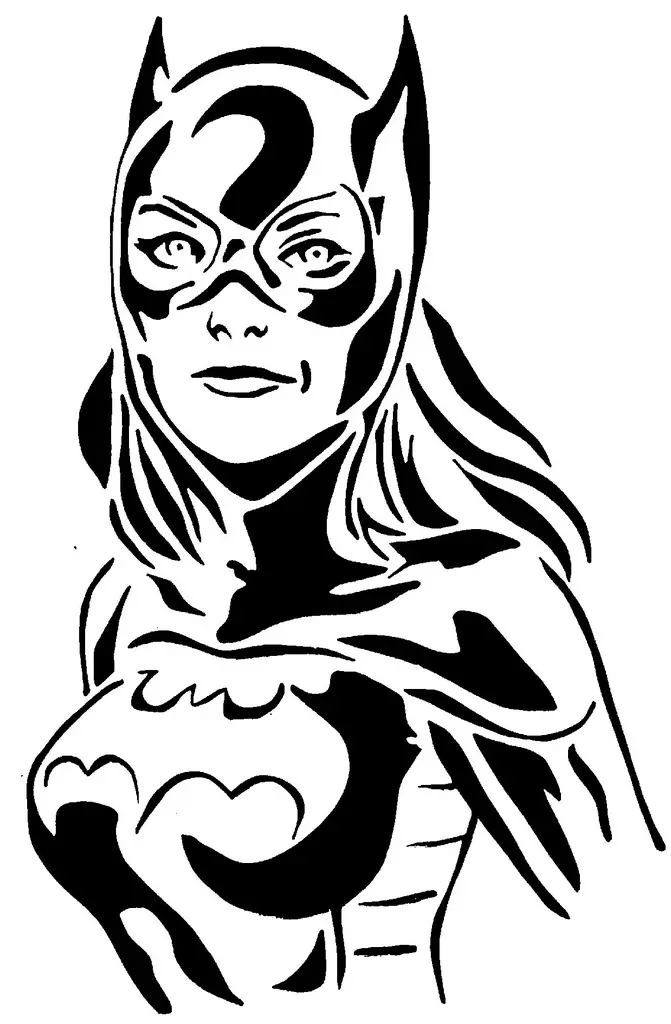 Free Digital Art STL Download - Batgirl stencil 4by SMT_M 🦊