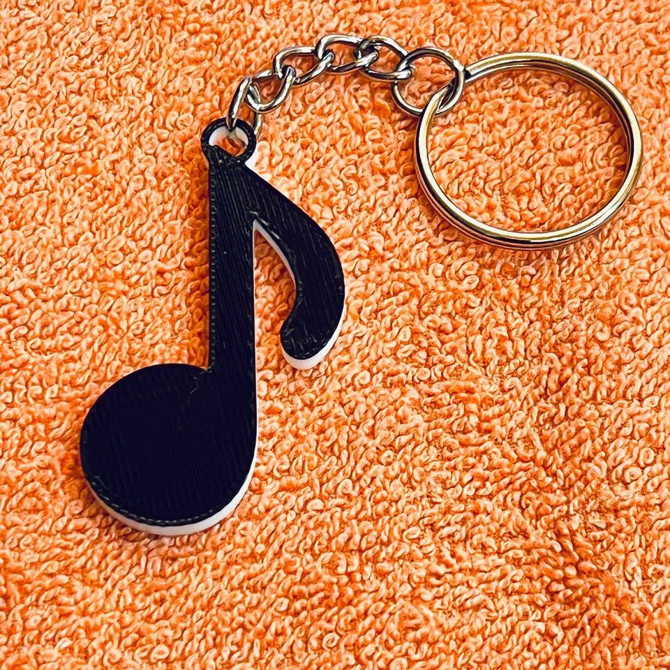 3D Printer Files | 3MF File | Keychain Nota Musical | Creality Cloud