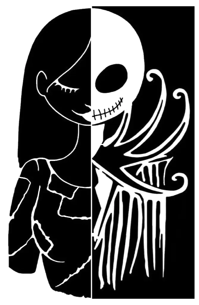 Free Characters & Creatures STL Download - NBC Jack and Sally stencilby ...