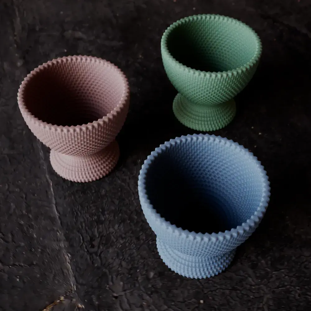 3D Printer Files | 3MF File | Pixel Vase V10 | Goblet Shape | Plant Pot ...
