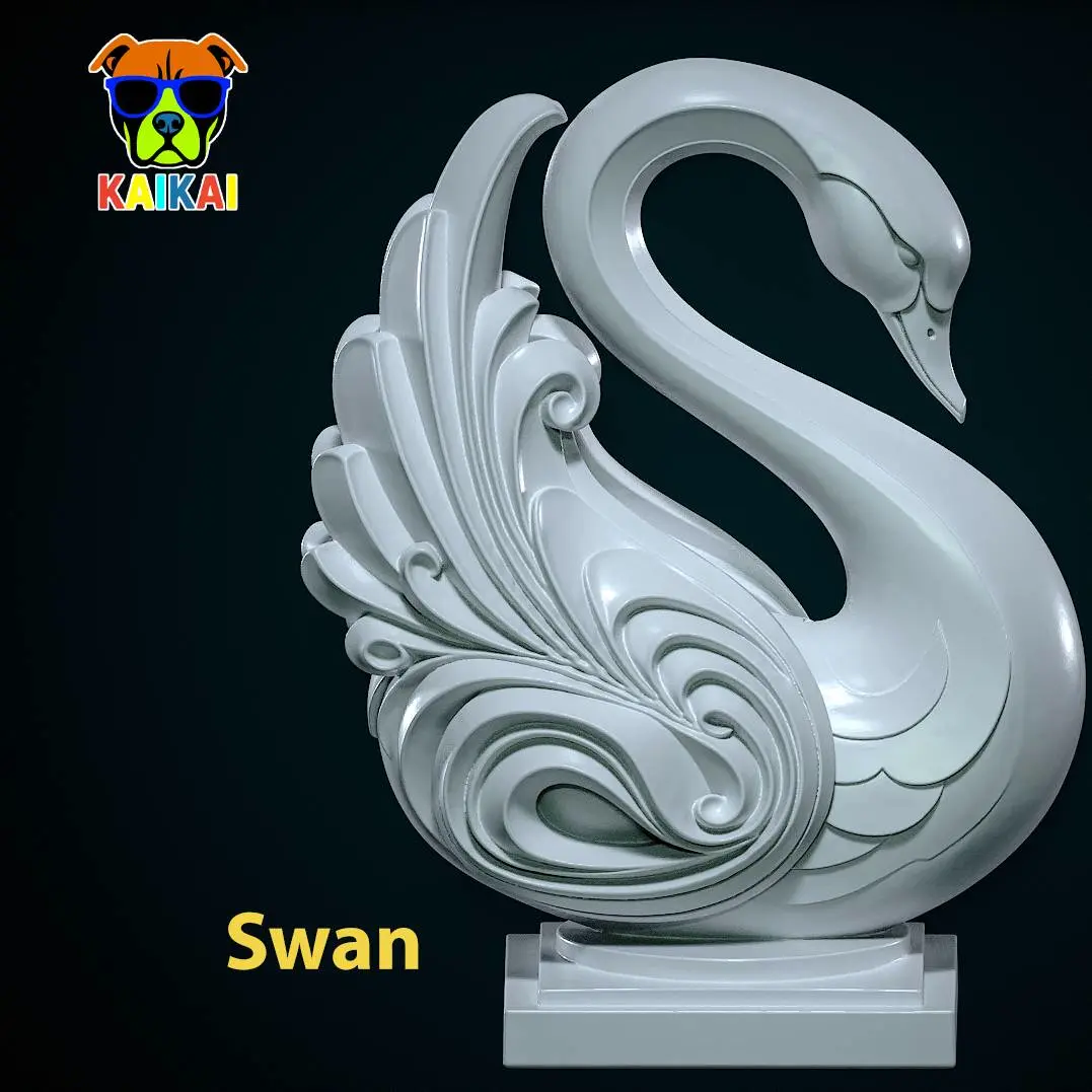 Other STL Download - Swan model - decoration - 3D printby Rubber Duck