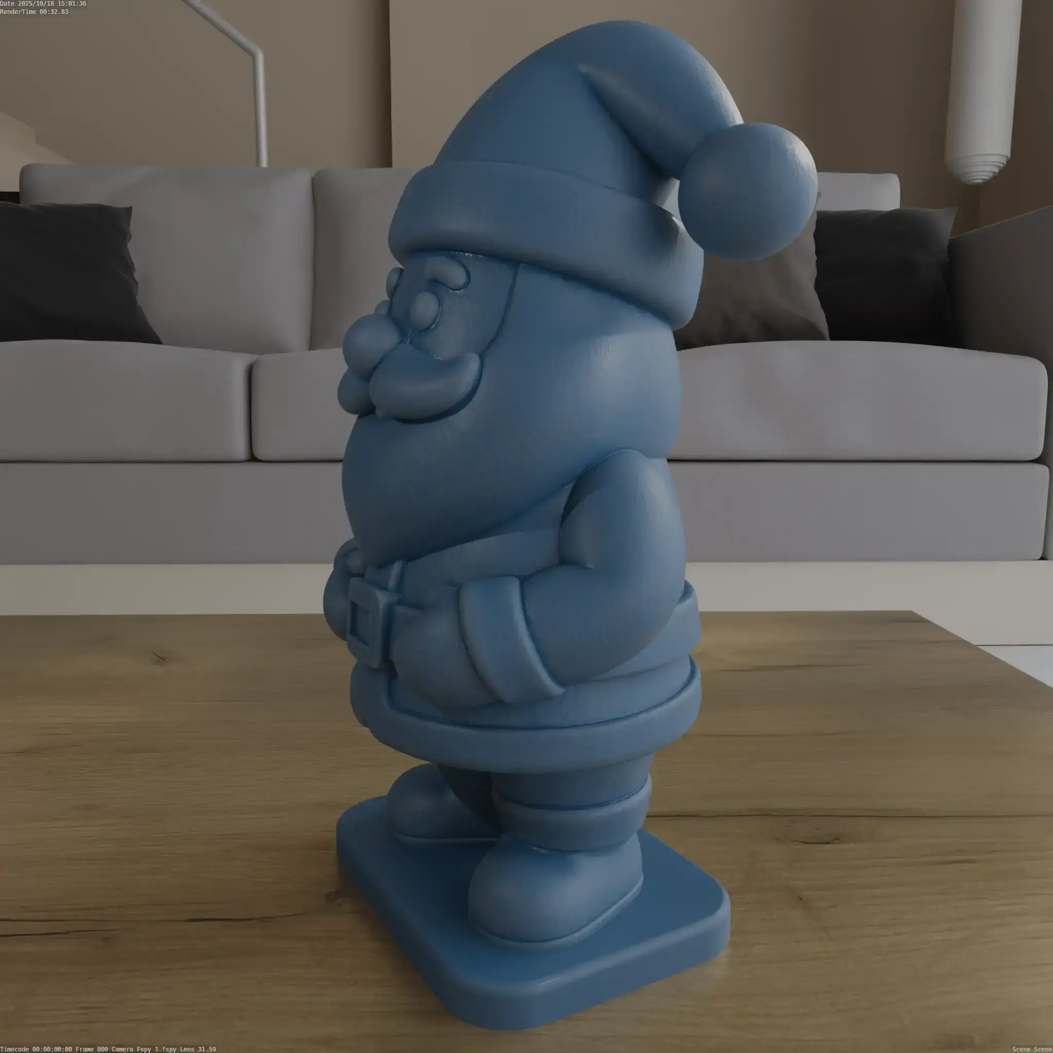 Home Decorations & Ornaments STL Download - Stylized Santa Claus STL ...