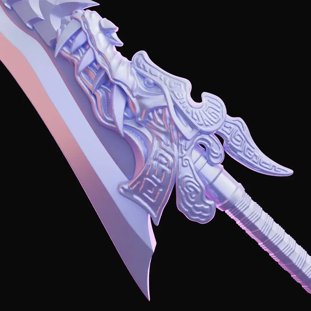 Game Props STL Download - Ao Guang Sword Replica Nezha Fan Art Ne zhaby ...