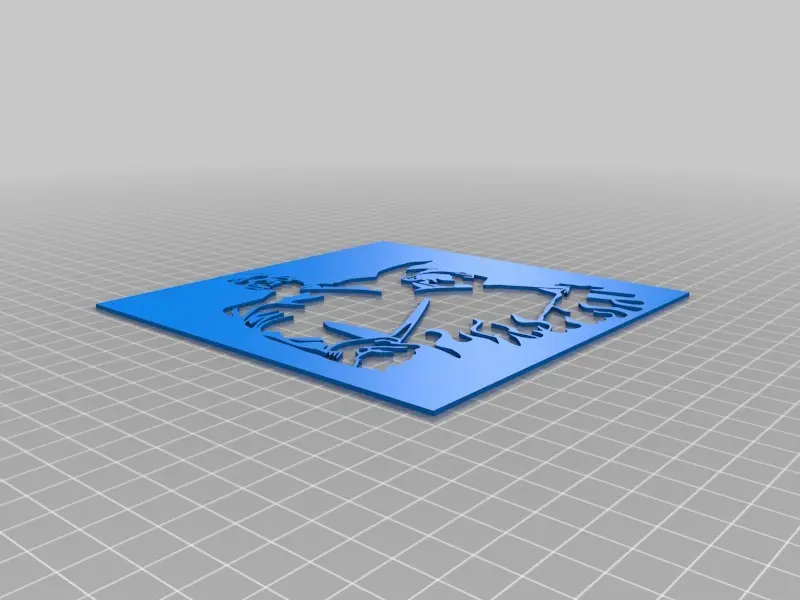 Free Digital Art STL Download - Hitman 47 stencilby SMT_M 🦊