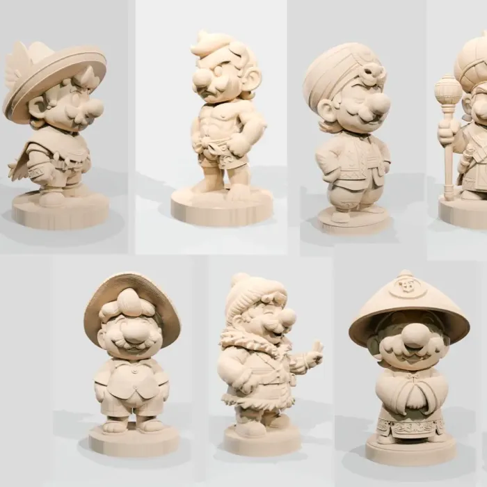 Characters & Creatures STL Download - Mario Fan Art Collection – Bundle ...