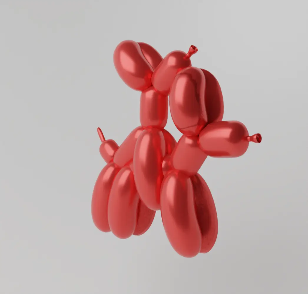 Other STL Download - Balloon Dog Flayed Open Dissected Art Toy Fan ...