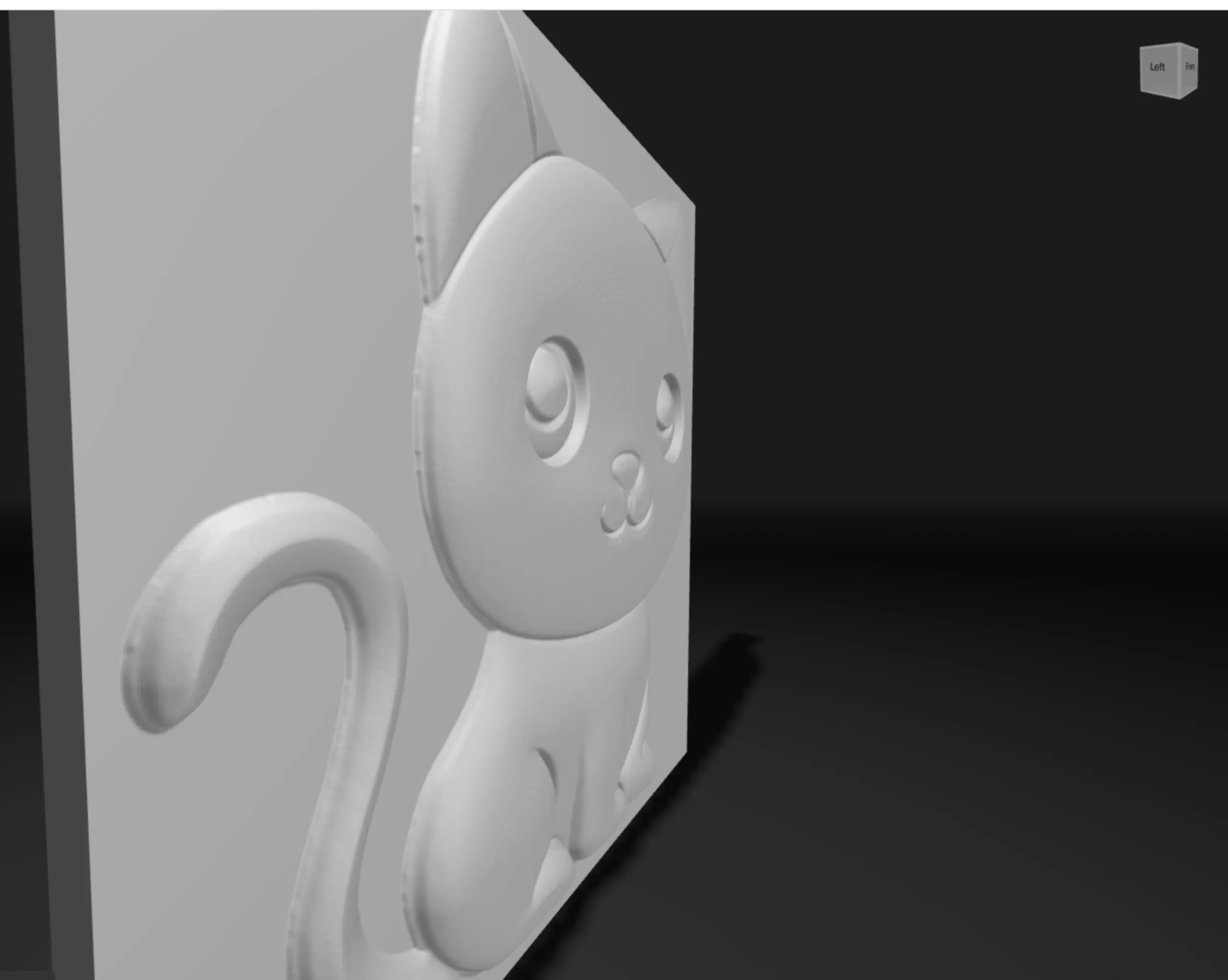 Home Decorations & Ornaments STL Download - cat 2d 3d art cute photoby ...
