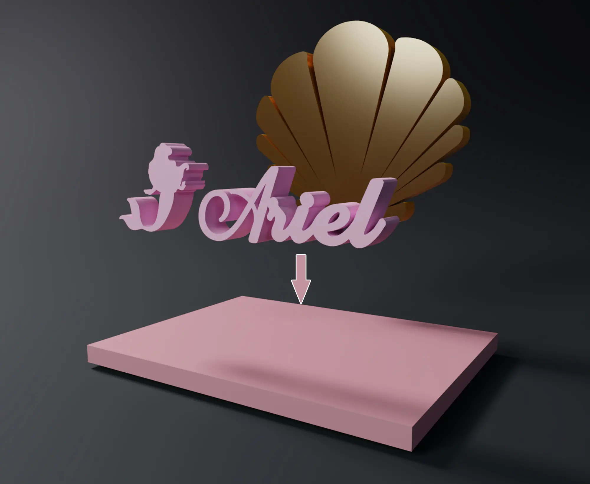 Other STL Download - DISNEY PRINCESS ARIEL BOXby César_Cruz