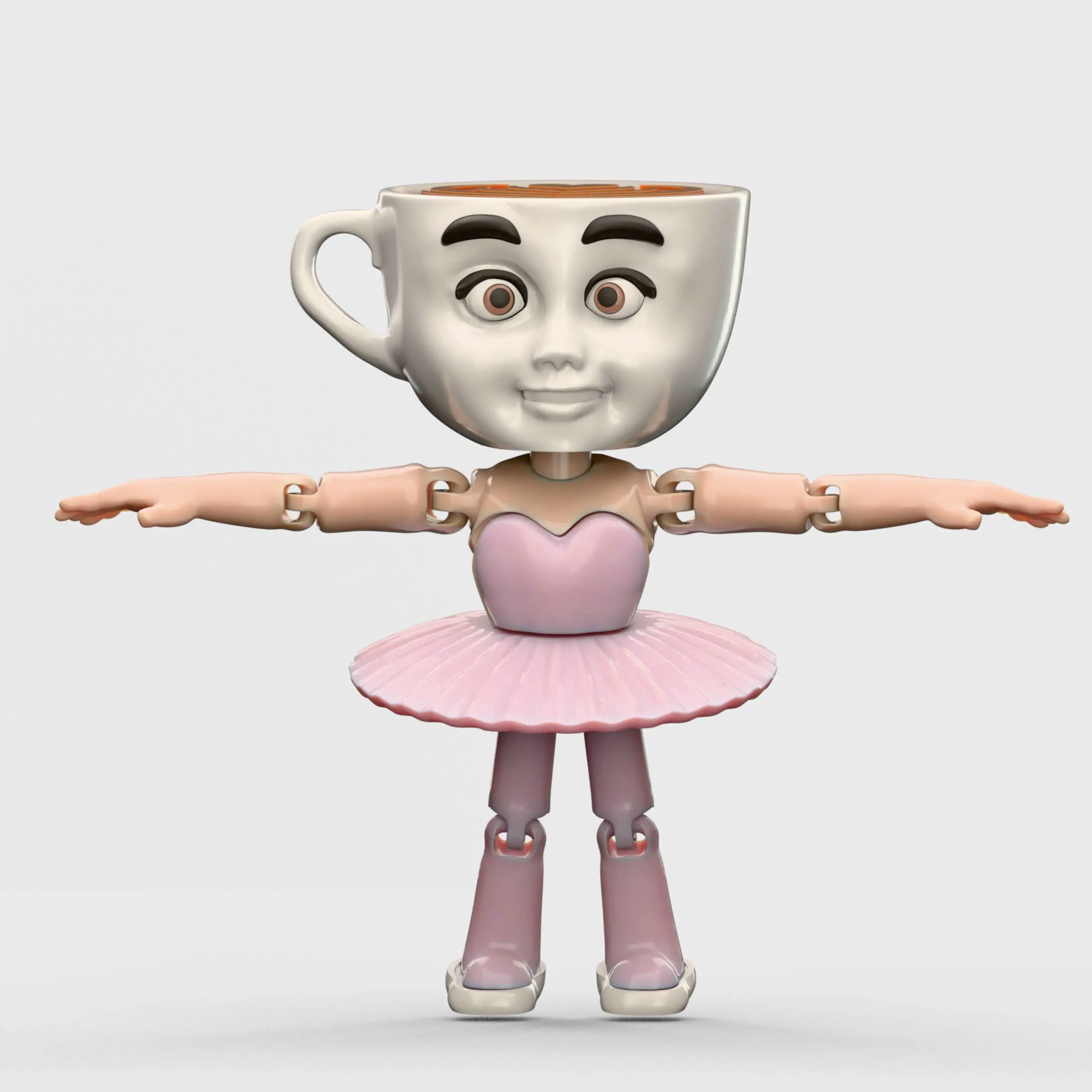 File per stampante 3D | File 3MF | Ballerina Capuchina Multicolor Articulated Print in place ...