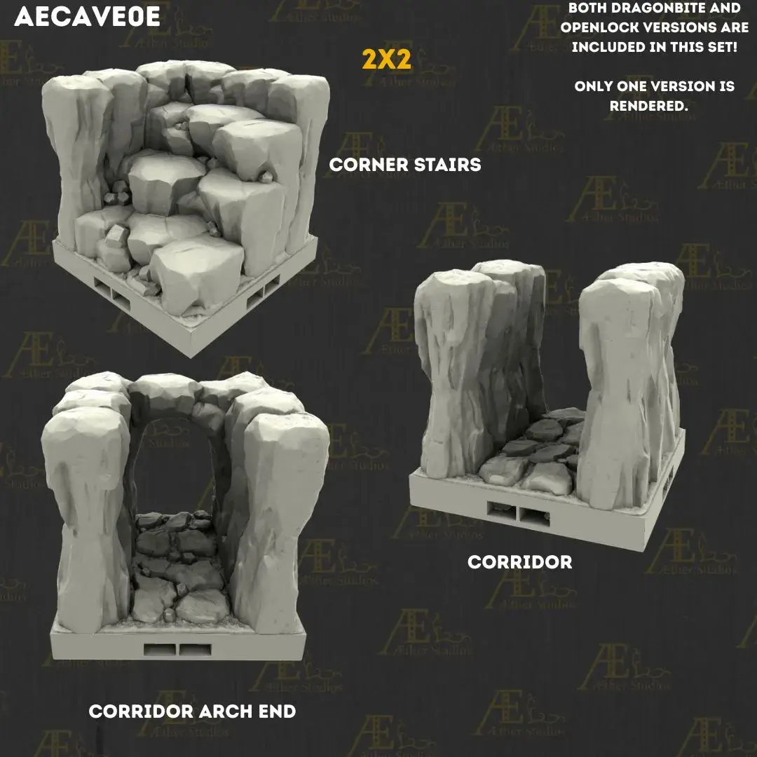 Props & Terrain STL Download - AECAVE0E - Rich Essential Cavernsby ...