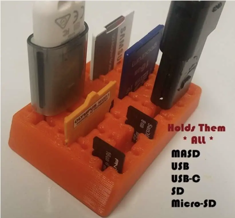 3D Printer Files | 3MF File | USB, USBC, SD, MASD, Micro Holder by ...