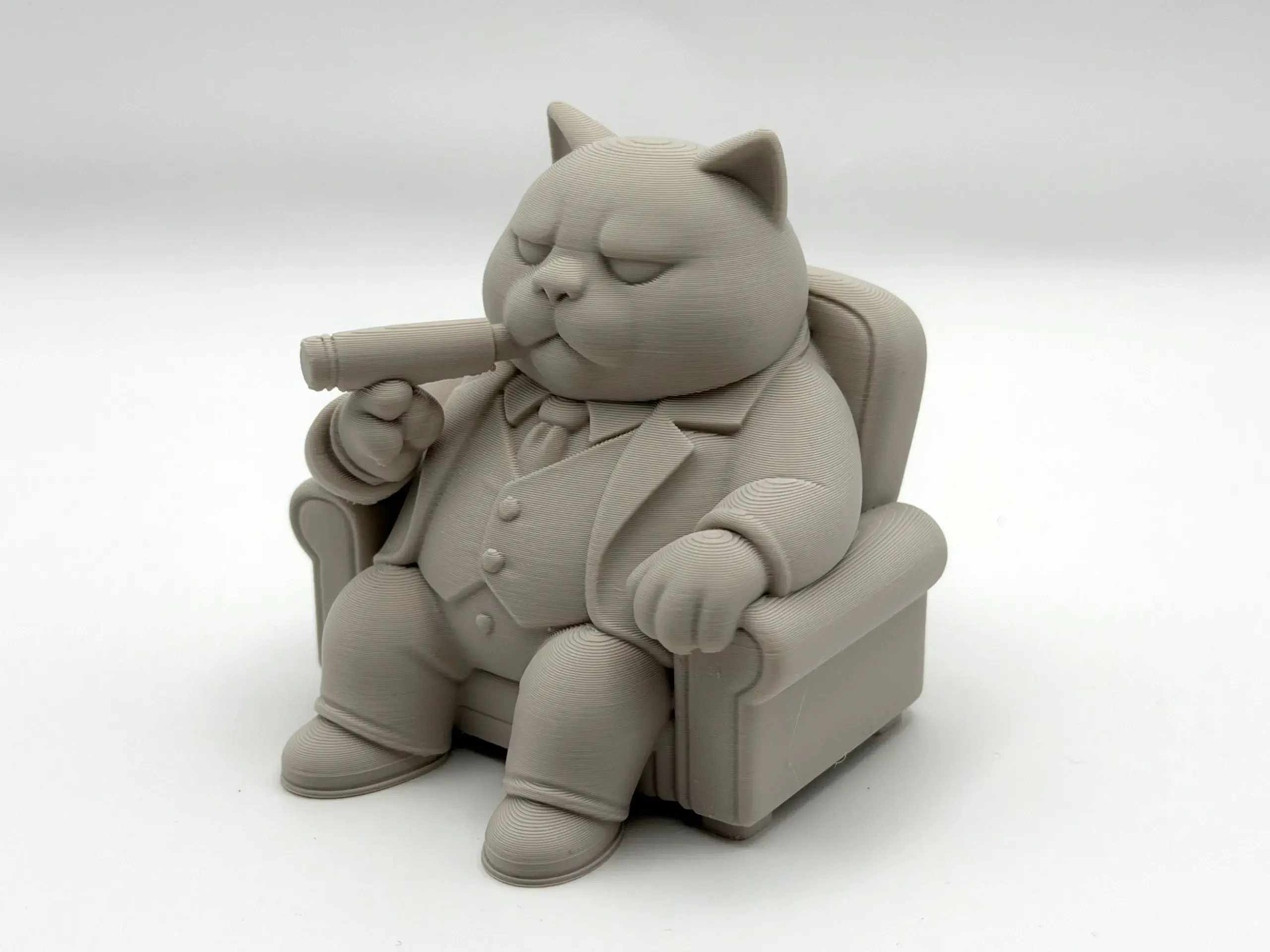 3D Printer Files | 3MF File | The Don Cat: Boss of the Living Room ...