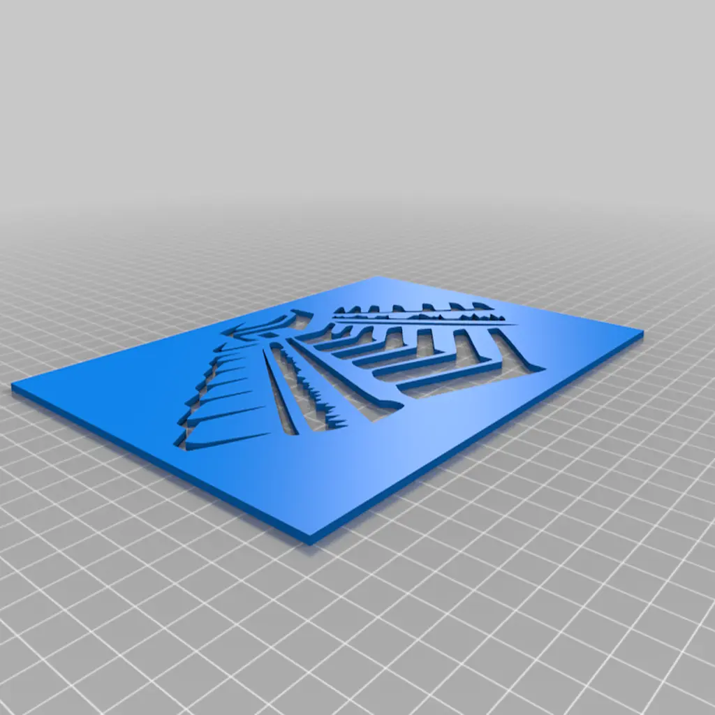 Free Digital Art STL Download - Mayan Pyramid stencilby SMT_M 🦊