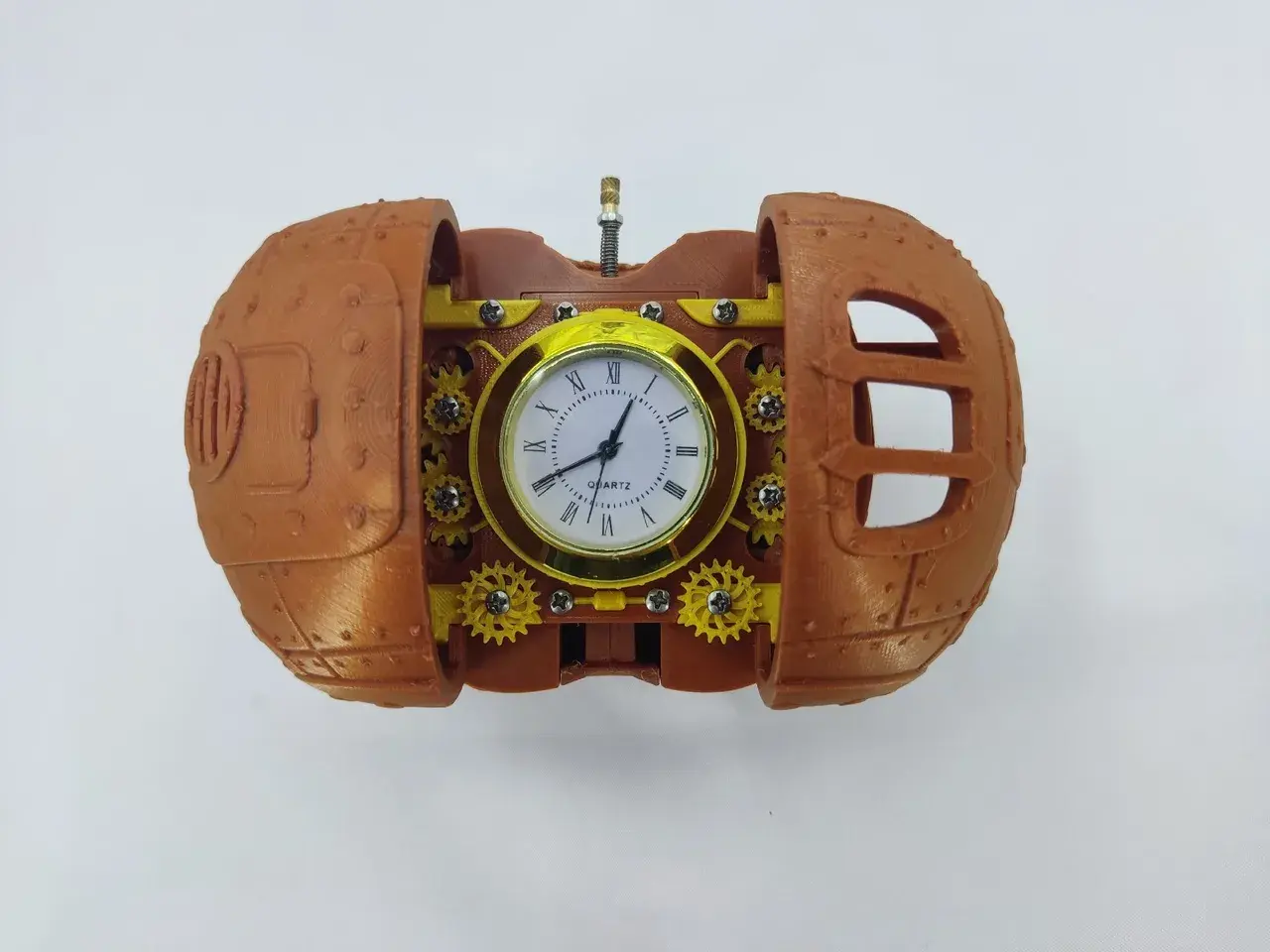 Sculptures & Artworks STL Download - Steampunk Apple Clockby Solida 3D