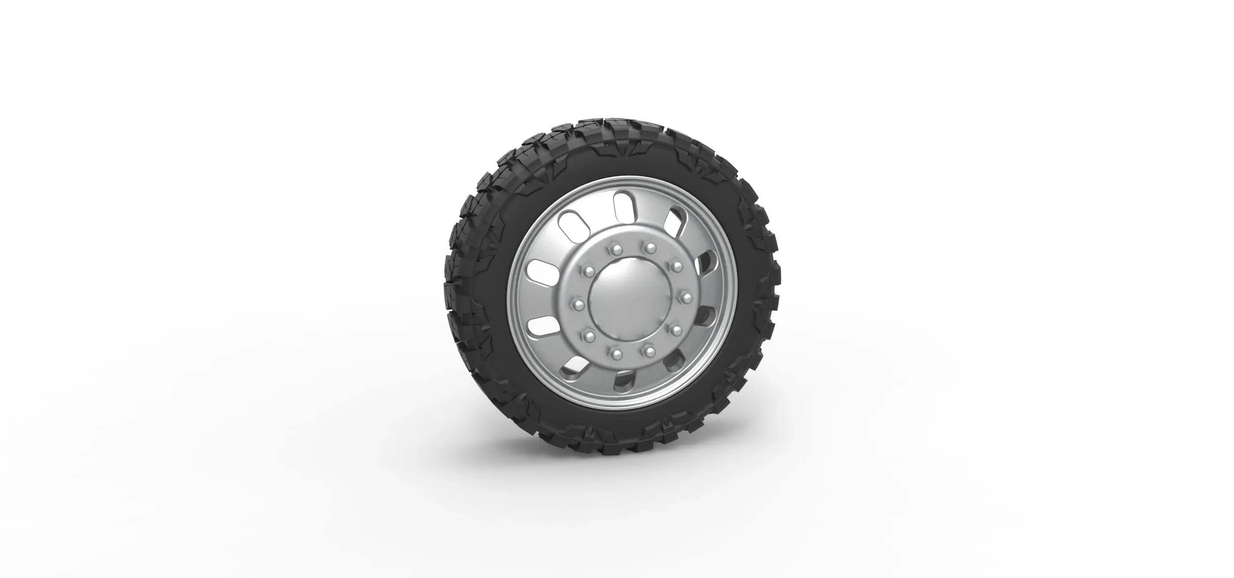 Other STL Download - Front semi wheel for pickup V21 Scale 1:25by ...