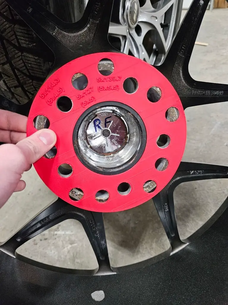 3D Printer Files | 3MF File | 5 lug wheel gage | Creality Cloud