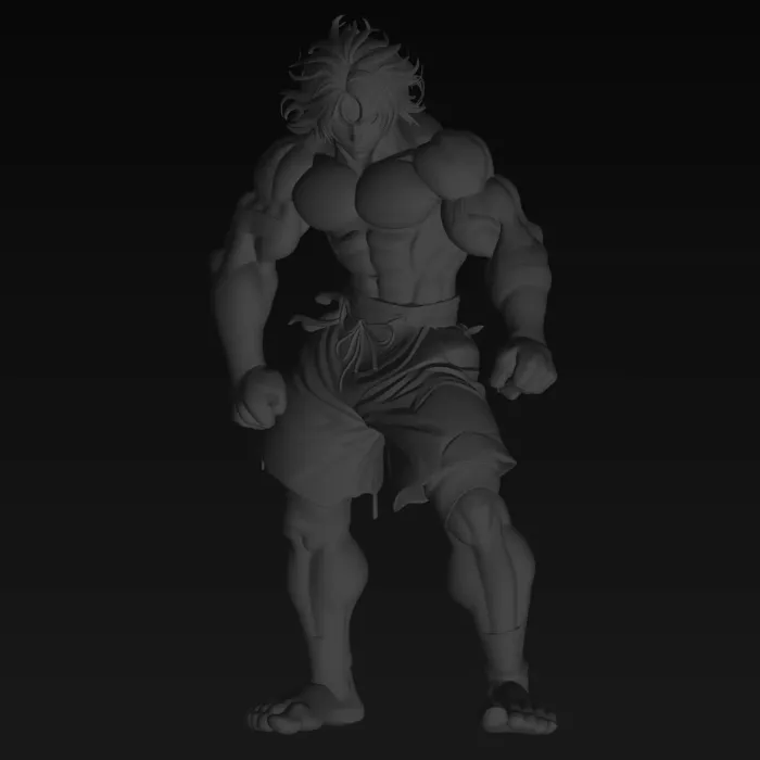 Characters & Creatures STL Download - baki hanma modelby birkan