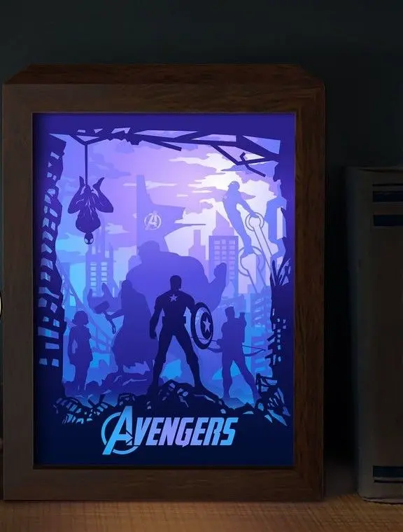 3D Printer Files | 3MF File | avengers lightbox (sahadow box) | Creality Cloud